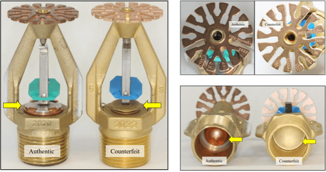 Product Advisory – IFSA Warns of Counterfeit Marking on Fire Sprinklers ...